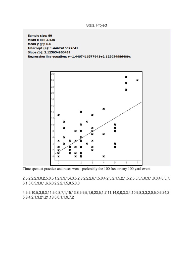 Stats Scatter Plot | PDF