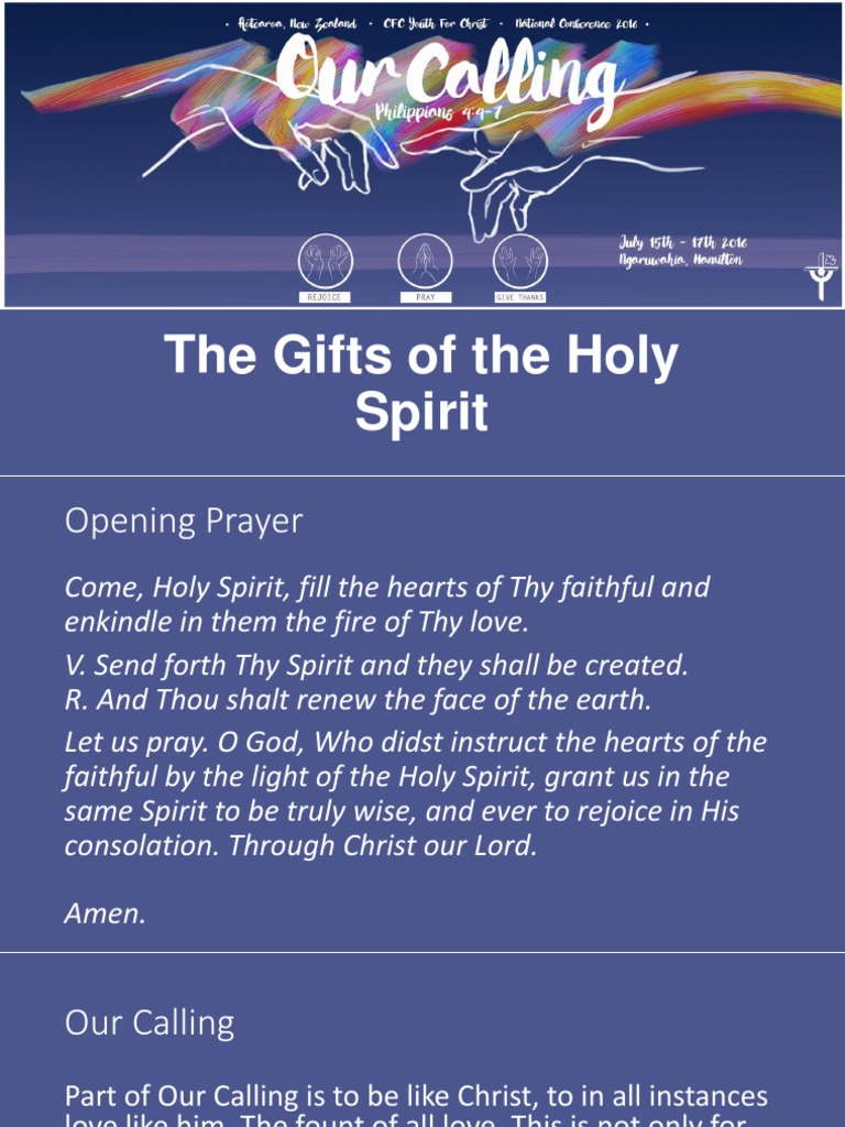 Holy Spirit Workshop | PDF | Courage | Virtue