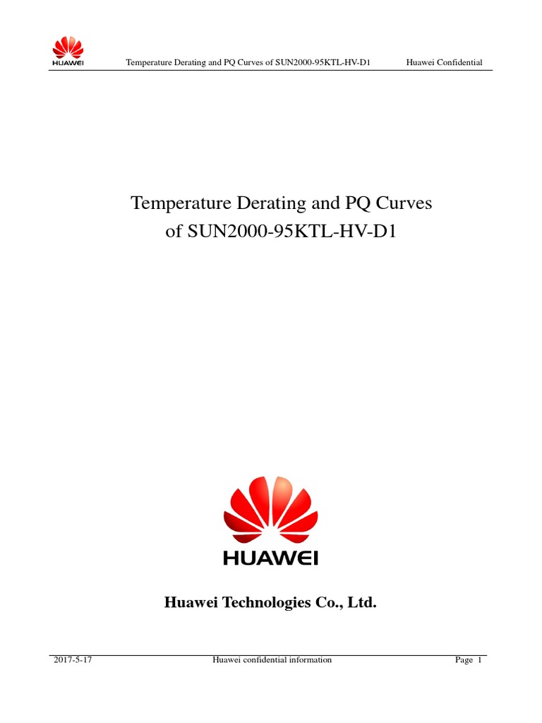 Temperature Derating and PQ Curves of SUN2000-95KTL-HV-D1 - (20170517 ...