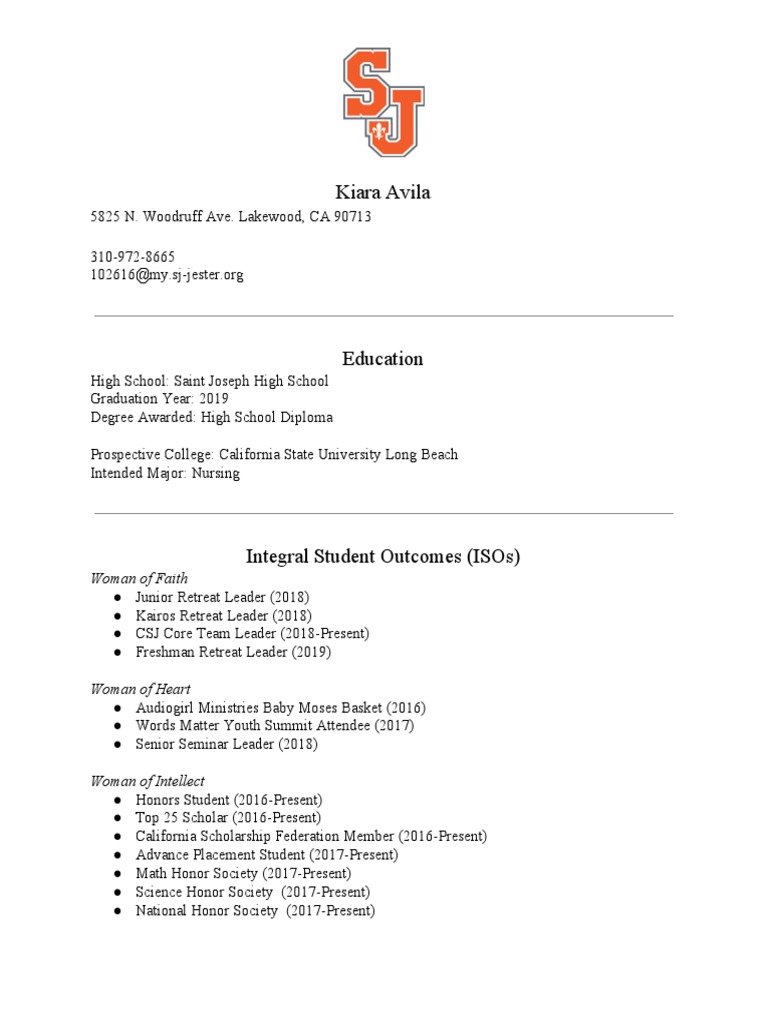 Capstone Resume Template 1 | PDF