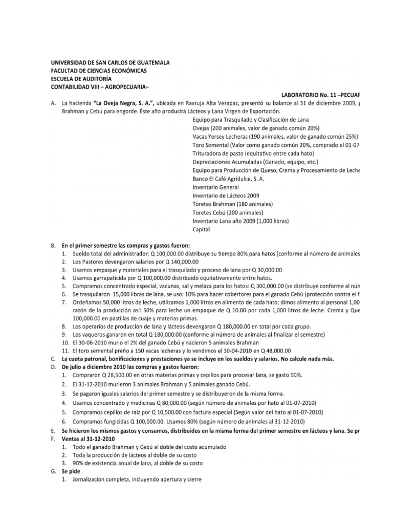 Laboratorio La Vaca Muca Resolucion | PDF | Impuesto sobre la renta | Oveja