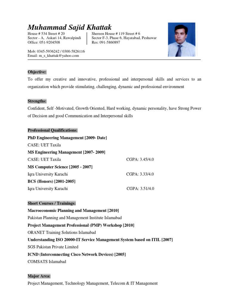 Sajid - CV 22 | PDF | Computer Network | Digital Subscriber Line