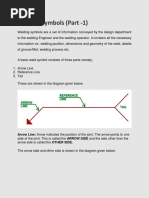 Difference Between ISO Vs AWS Welding Symbol | PDF | Plastic | Metals
