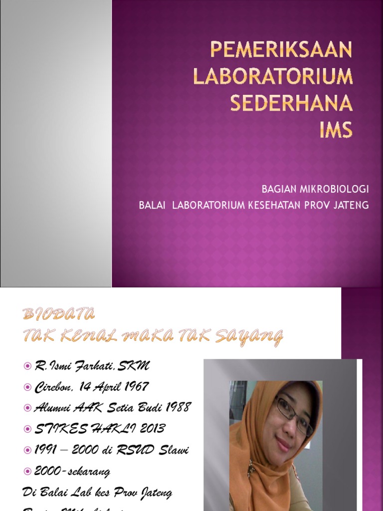 PEMERIKSAAN LABORATORIUM UNTUK IMS DAN HIV | PDF