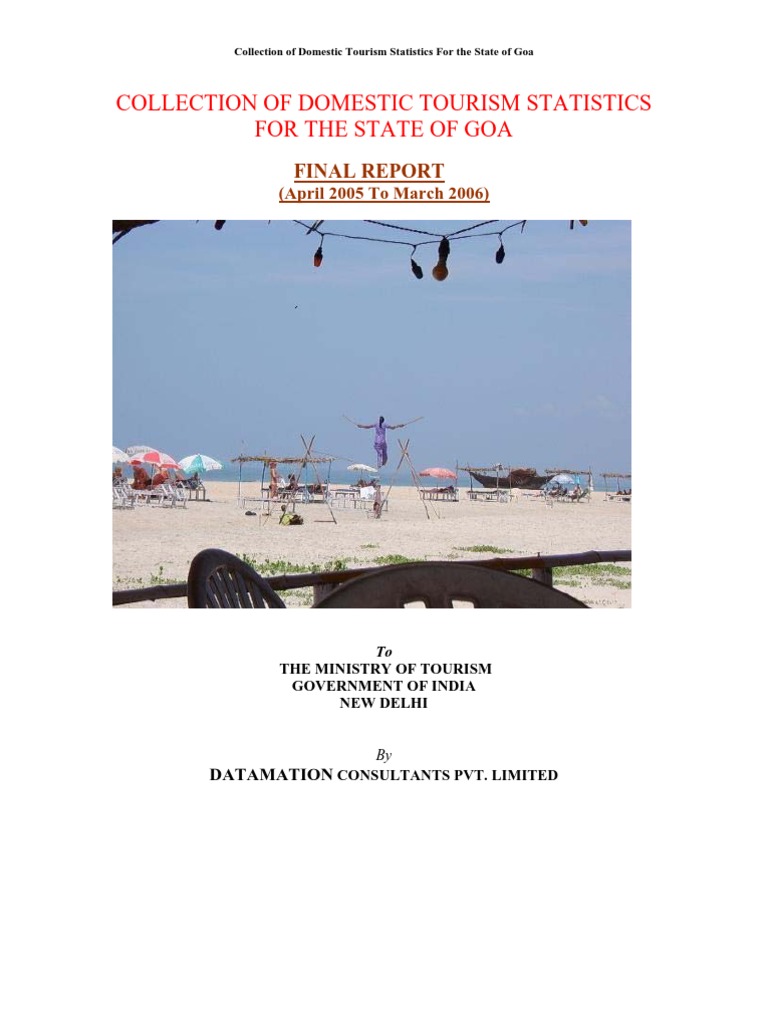 Goa Domestic Tourism Statistics Report | PDF