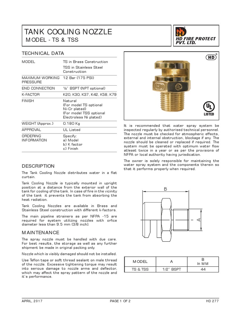 Spray Nozzle Selections | PDF | Nature