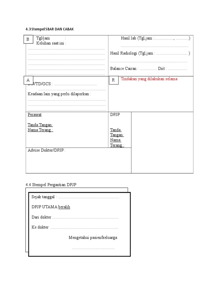 Contoh Stempel Pap | PDF