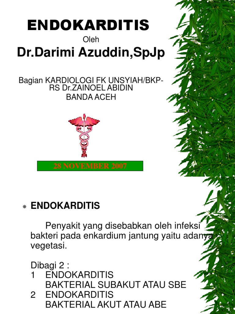 ENDOKARDITIS | PDF | Kesehatan Holistik | Sains & Matematika