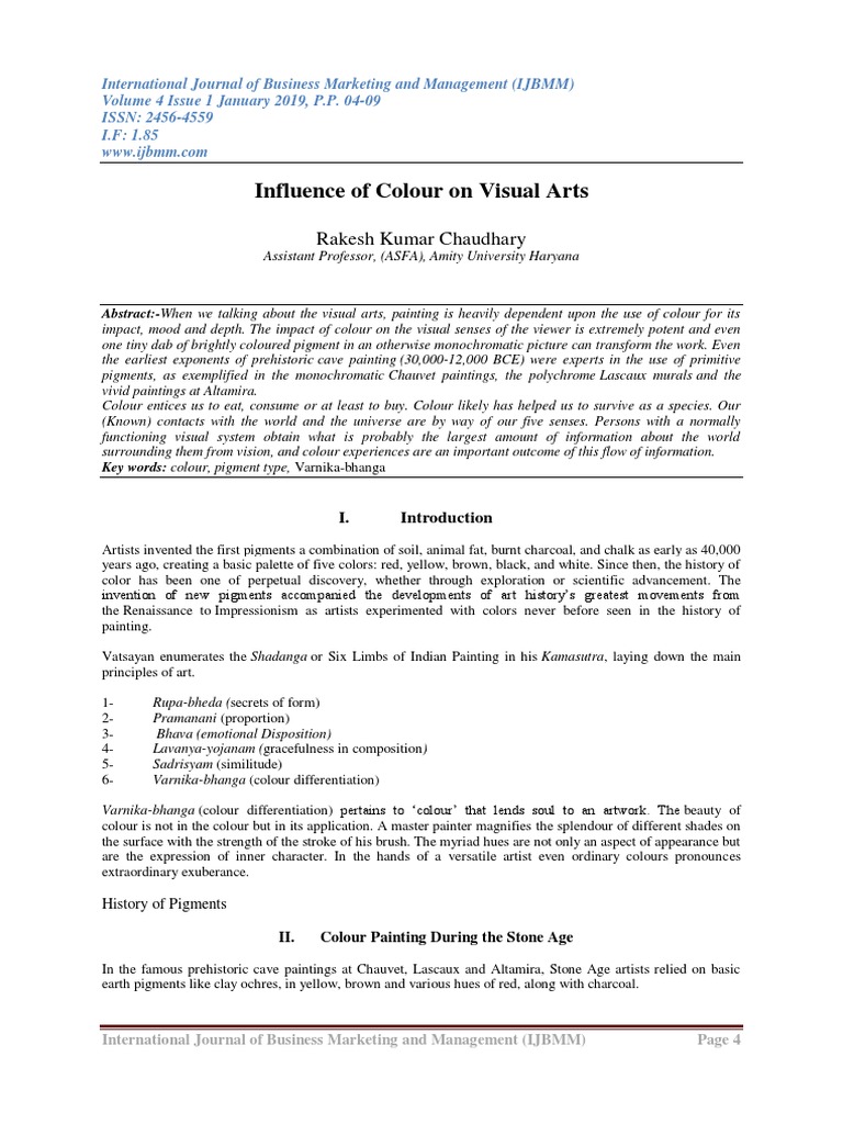 Influence of Color in Visual Arts | PDF | Impressionism | Blue