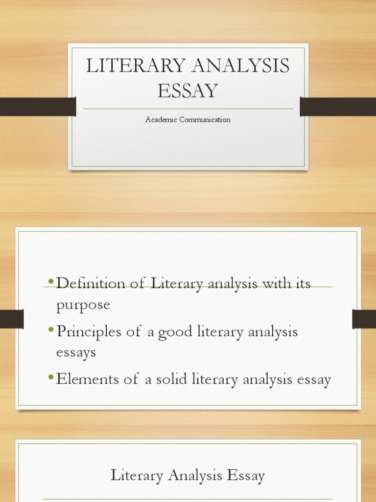 Writing a Literary Analysis Essay | PDF | Essays | Writing