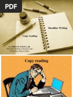 Copyreading and Headline Writing Guide | PDF | Quotation Mark | Syntax