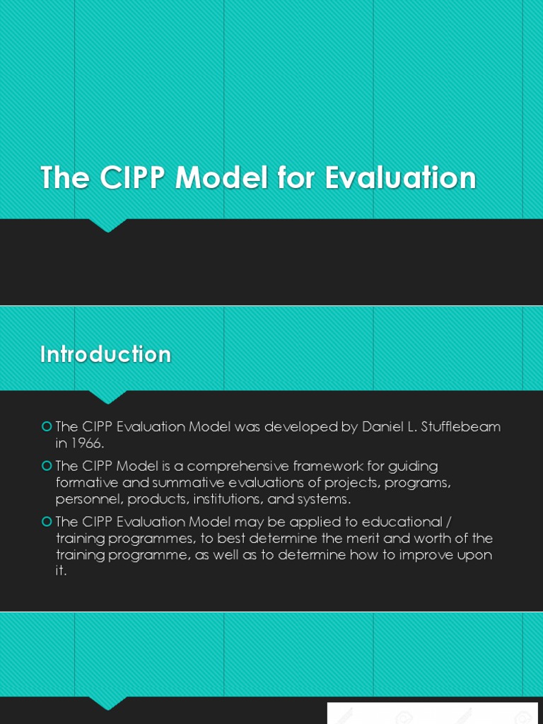 The CIPP Model For Evaluation | Download Free PDF | Teachers | Evaluation