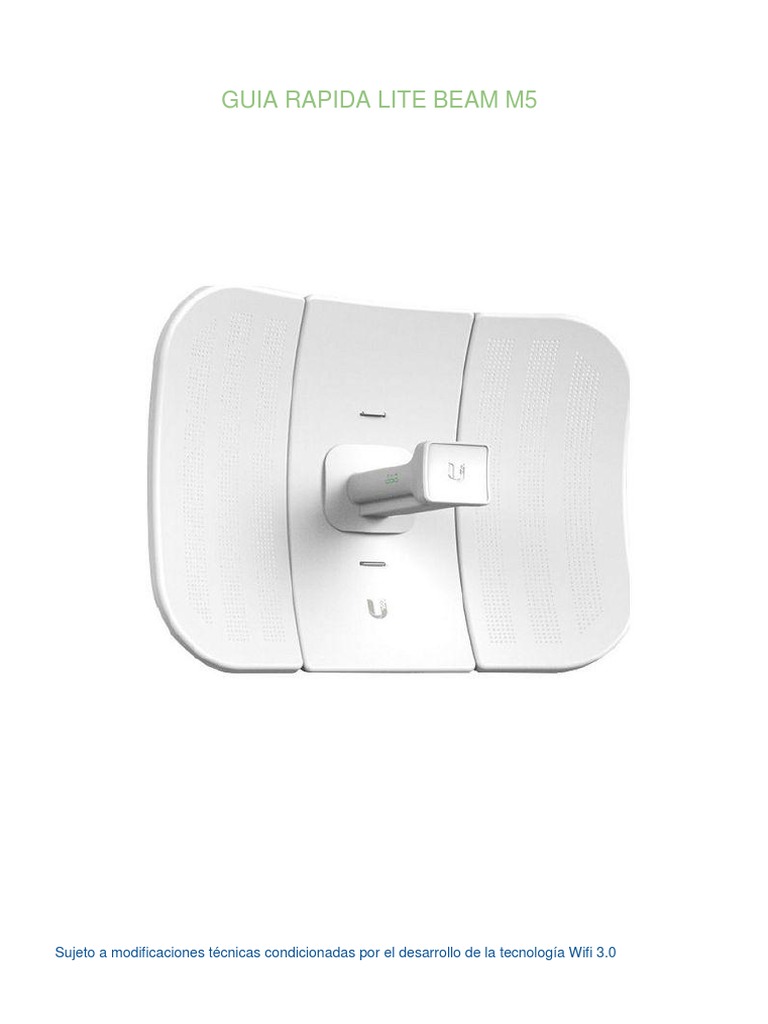 Litebeam m5 | PDF | Dirección IP | Wifi