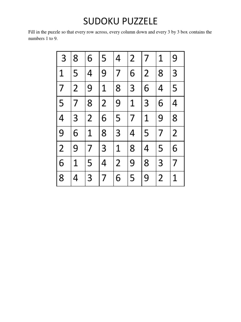 SUDOKU | PDF