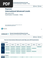 Cambridge Exam Schedule 2024 | PDF | Mathematics | Geography