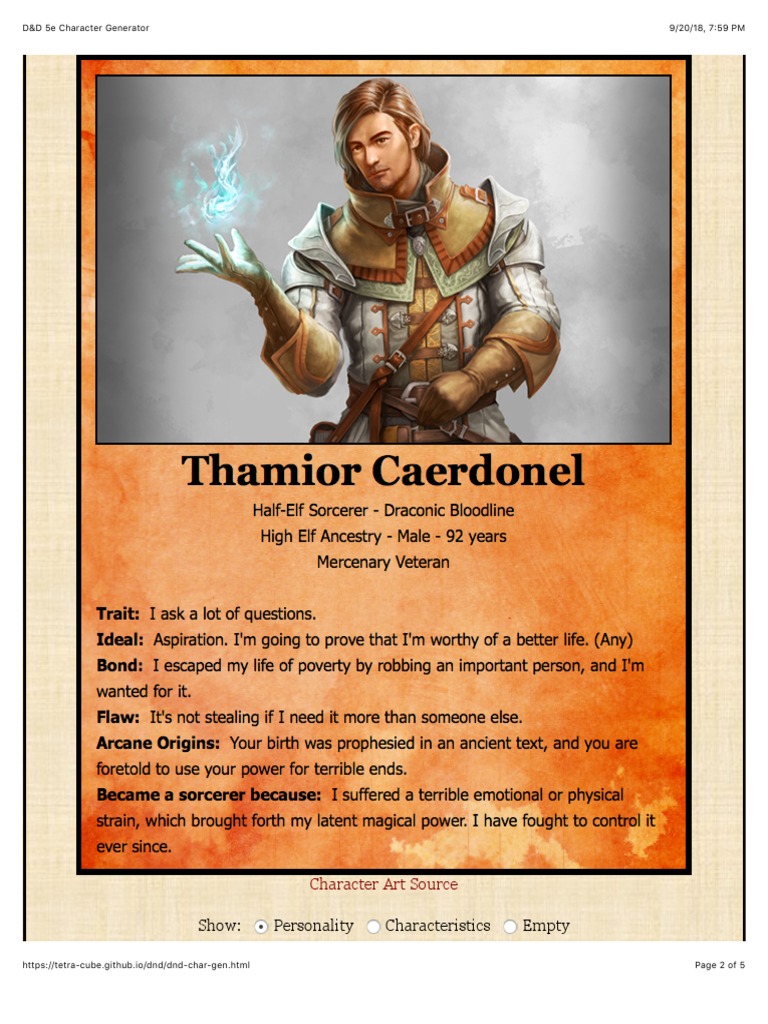 Half Elf Character Idea | PDF | Elf (Dungeons & Dragons) | Race (Human ...
