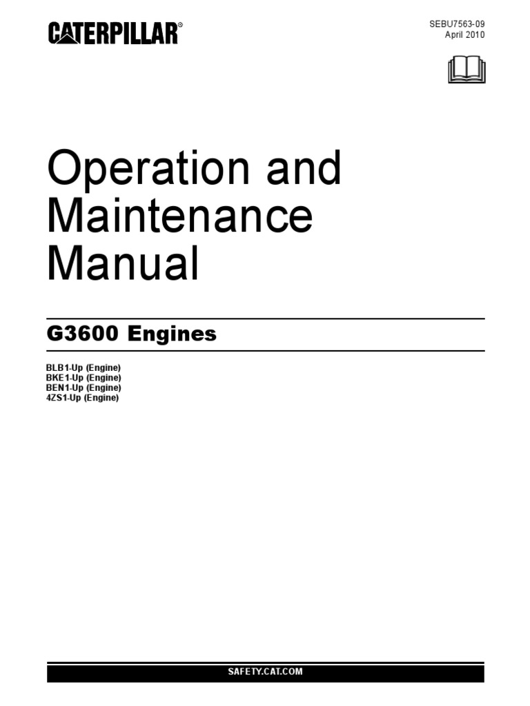 Operation and Maintenance Manual: G3600 Engines | PDF | Electrical ...