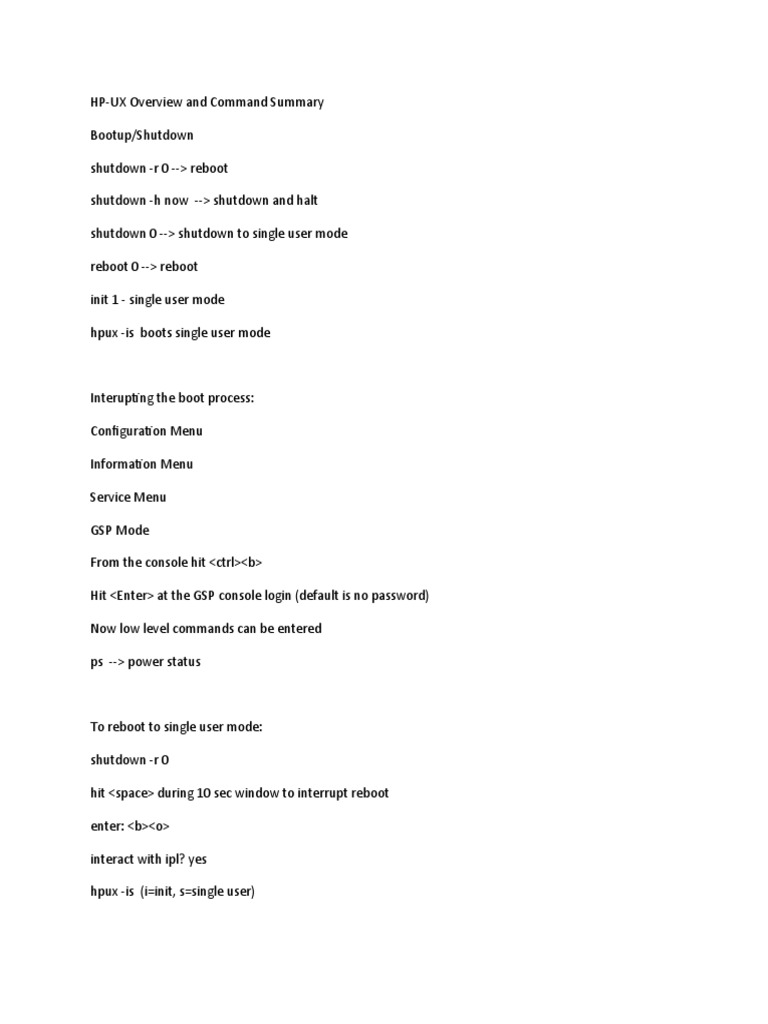 Useful Commands | PDF | Booting | Ip Address