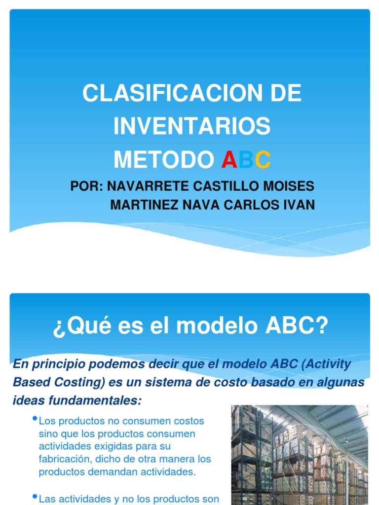 Inventarios Abc | PDF | Inventario | Inversiones