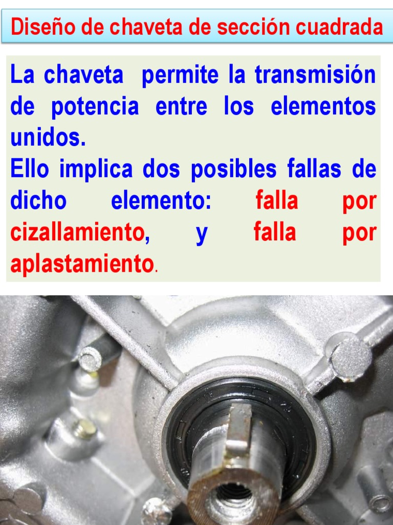 Diseño 3-Diseño de Chaveta | PDF | Engranaje | Ingeniería mecánica
