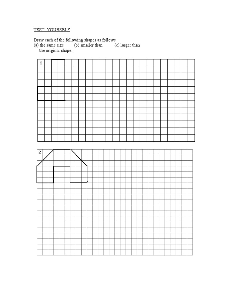 Scale Drawing Practice Exercises | PDF