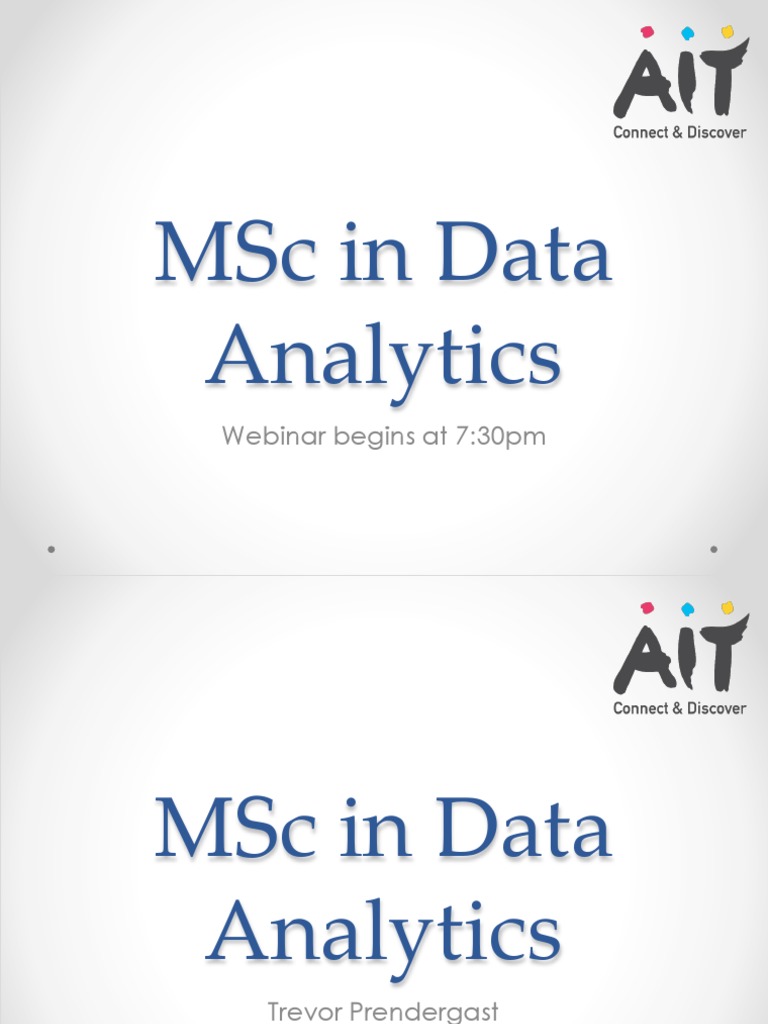 MSc Data Analytics Overview | PDF | Analytics | Data Analysis