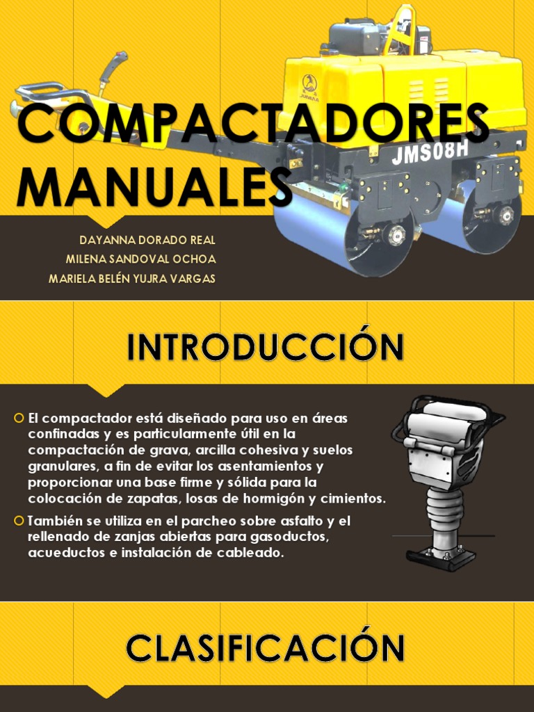 Compactador Manual | PDF | Fundación (Ingeniería) | Energía y recursos