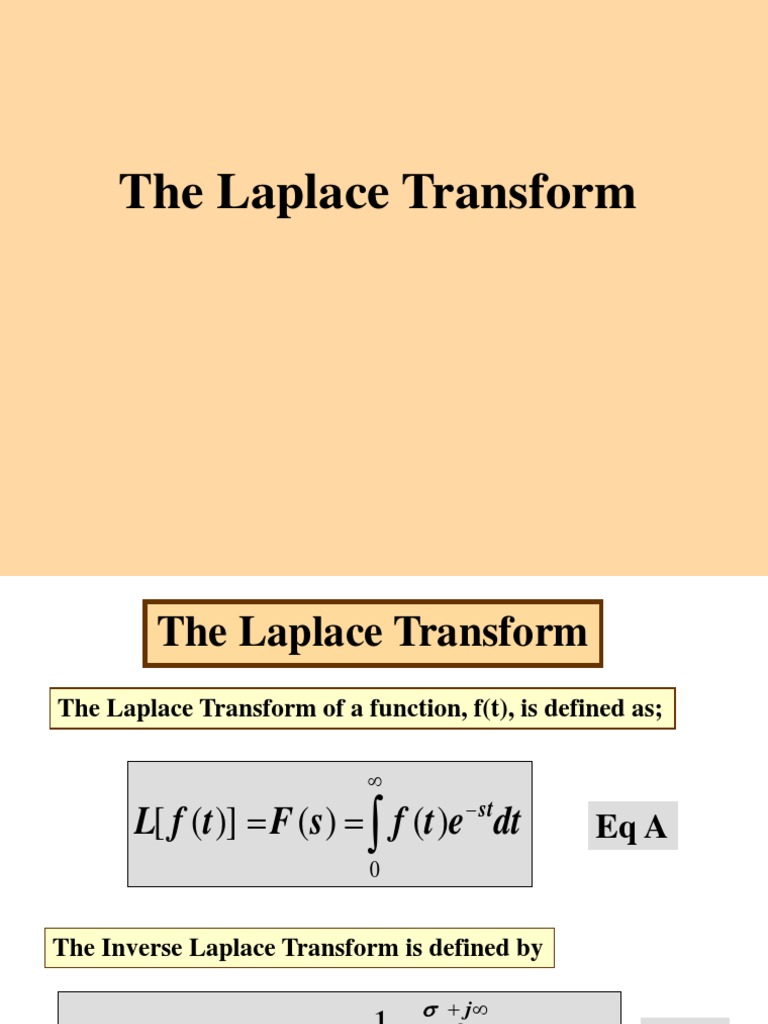 Lec1 DR Mohamed | PDF | Laplace Transform | Differential Calculus