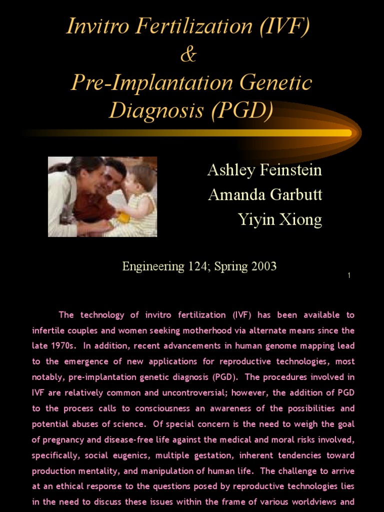 Invitro Fertilization (IVF) & Pre-Implantation Genetic Diagnosis (PGD ...