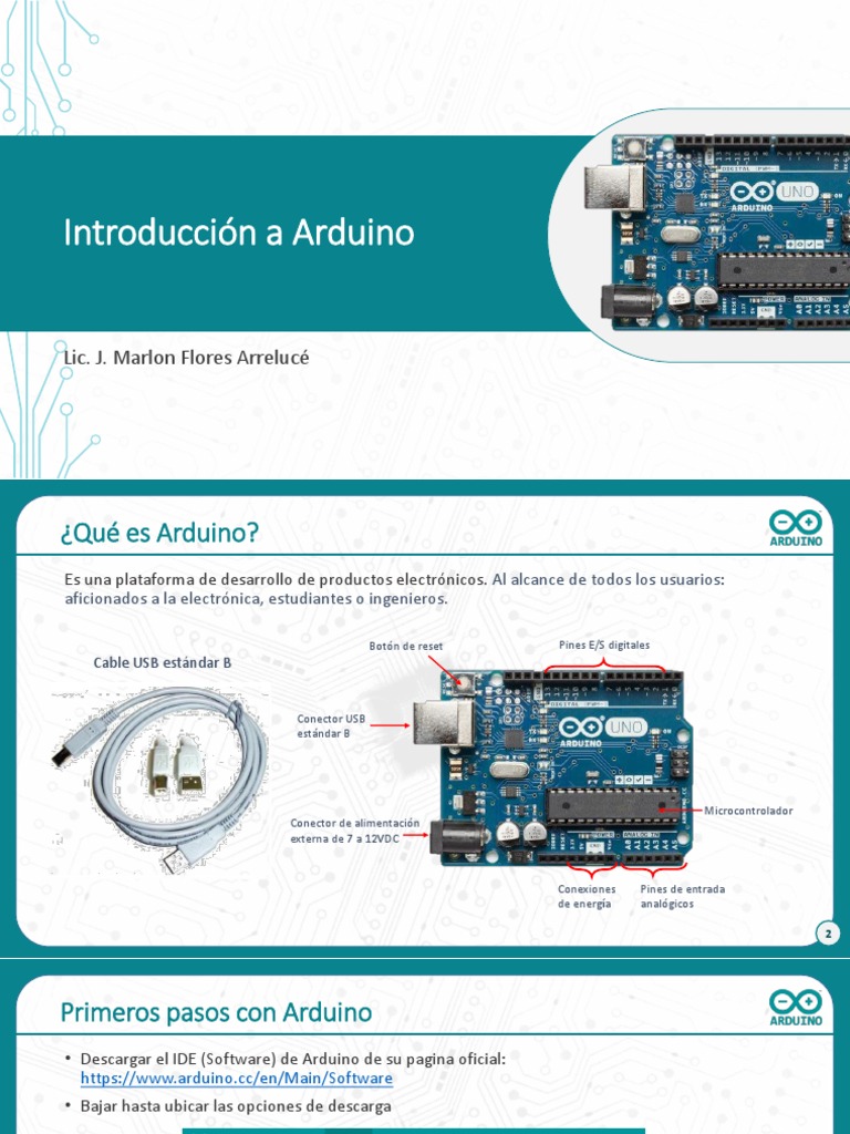 1 Introducción A Arduino | Descargar gratis PDF | Arduino | Programa de computadora