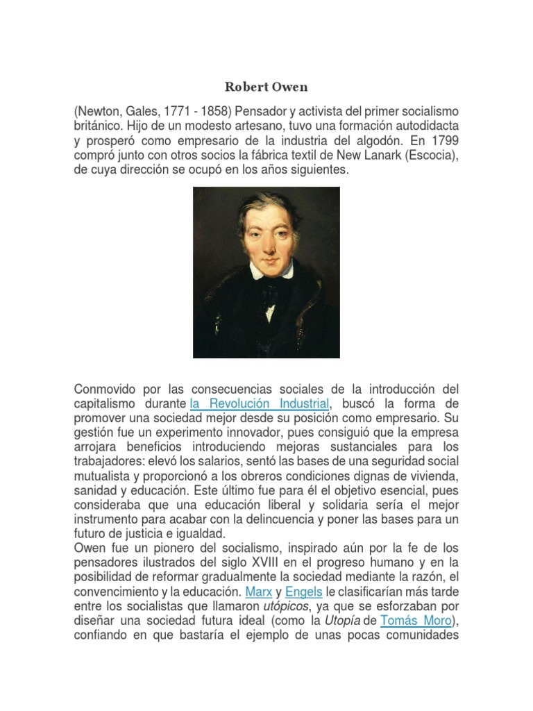 Robert Owen: la Revolución Industrial | Máquina de vapor | James Watt