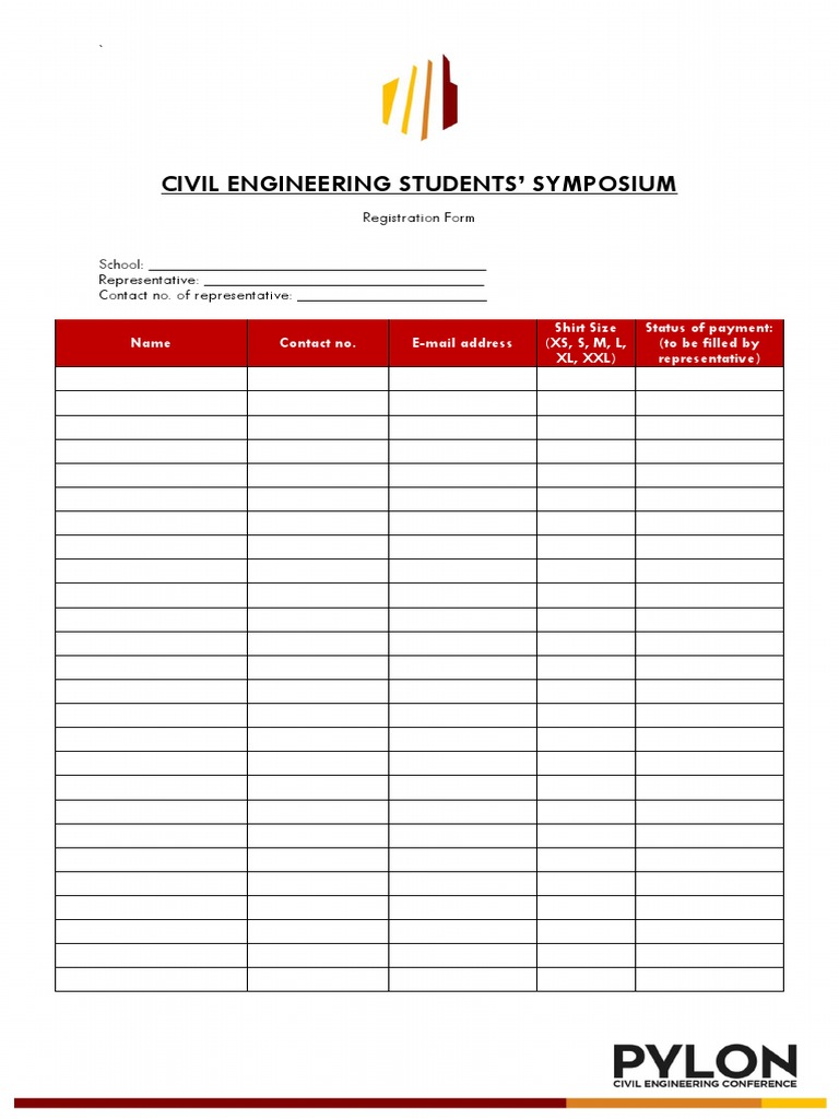 Symposium Registration Form | PDF