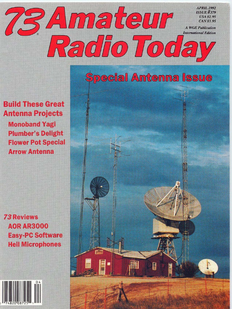 73 Magazine 1992 04 April PDF | Download Free PDF | Amateur Radio | Radio