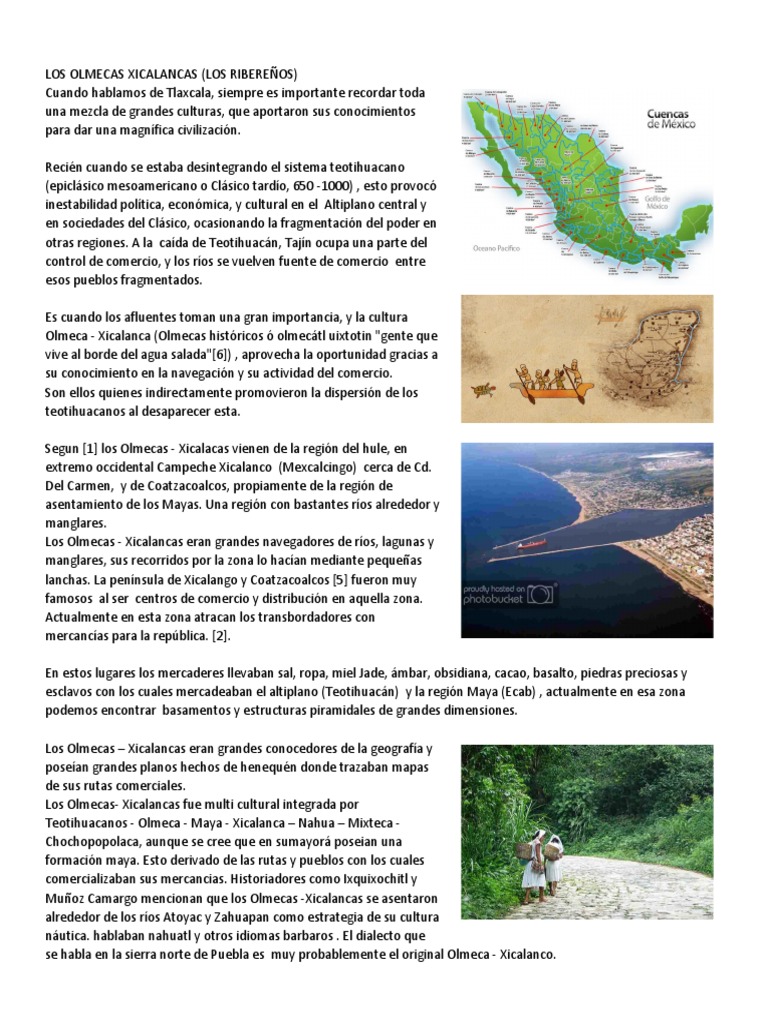 Cultura Olmeca-Xicalanca en Tlaxcala | PDF | Mesoamérica | Civilización ...