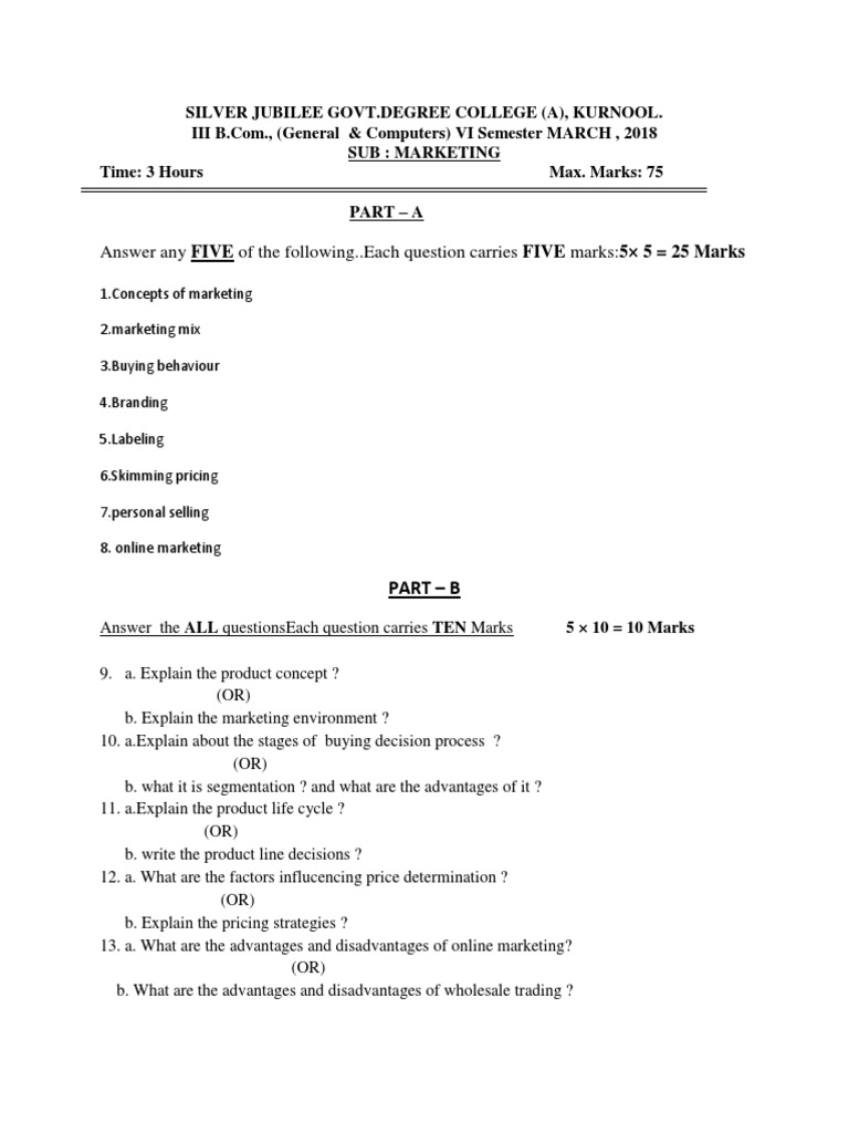 Answer Any FIVE of The Following..each Question Carries FIVE Marks:5× 5 ...