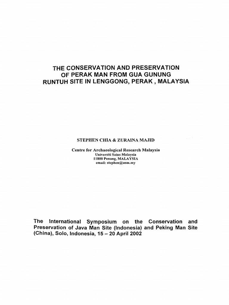 Perak Man | PDF