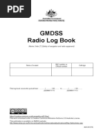 GMDSS Radio Log Book PDF | PDF | Sea Captain | Radio