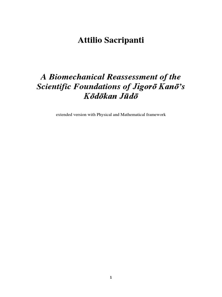 Judo Techniques | PDF | Judo | Biomechanics