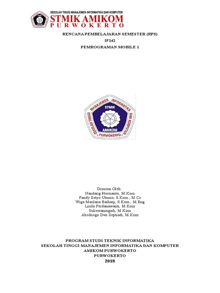 RPS Pemrograman Mobile 1 | PDF