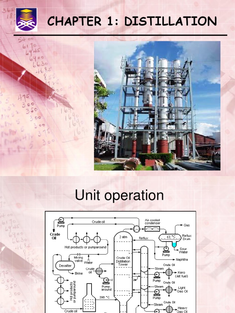 Chapter 1 - Distillation PDF | PDF | Distillation | Phase (Matter)