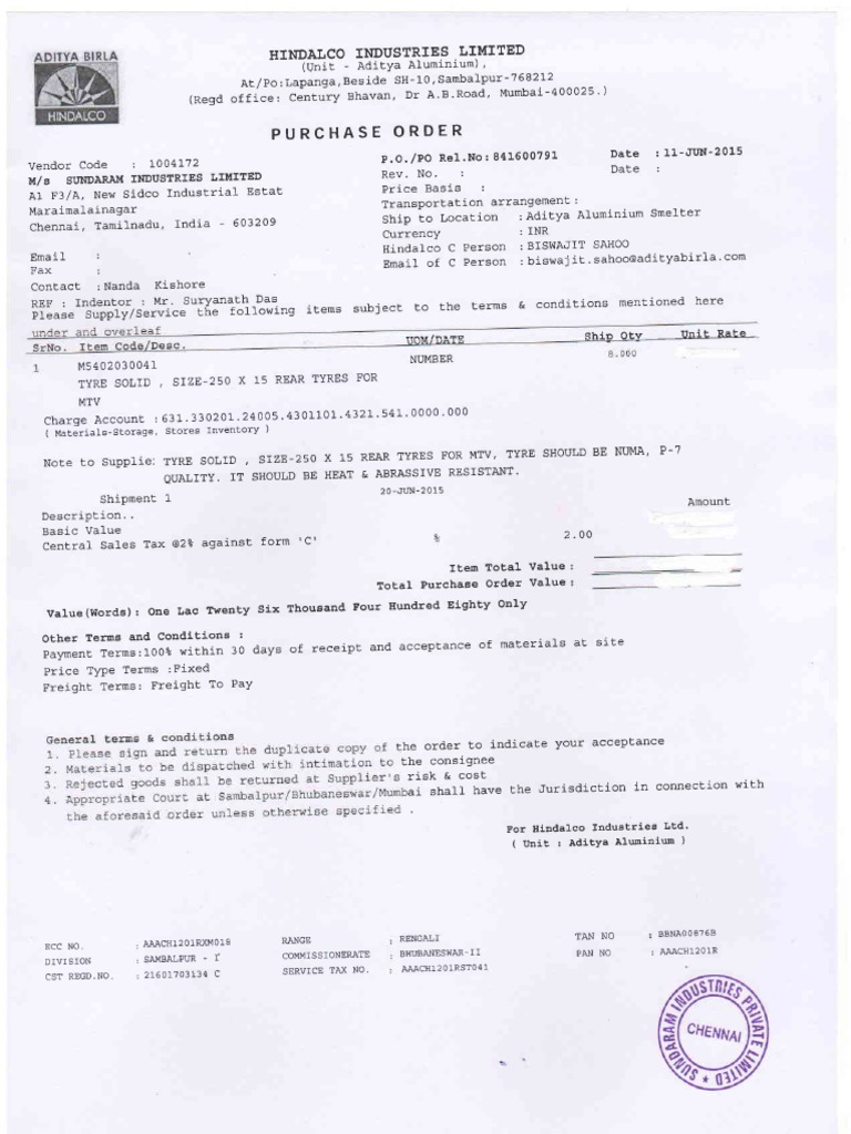 Hindalco | Download Free PDF | Payments | Taxes