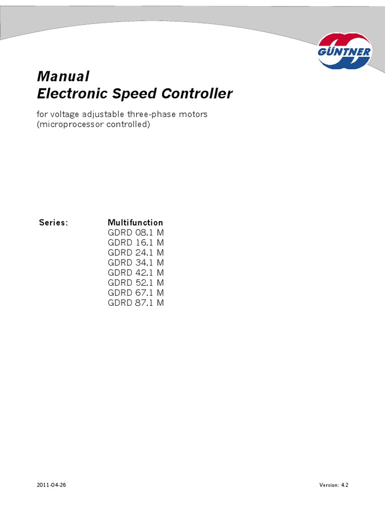 Guentner GDRD Manual Version4.2 en | PDF | Relay | Control Theory