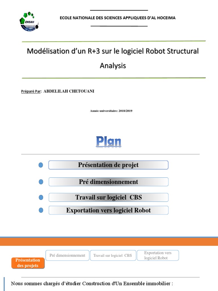 EXPO Modélisation D'un R+3 Sur Le Logiciel Robot Structural Analysis ...