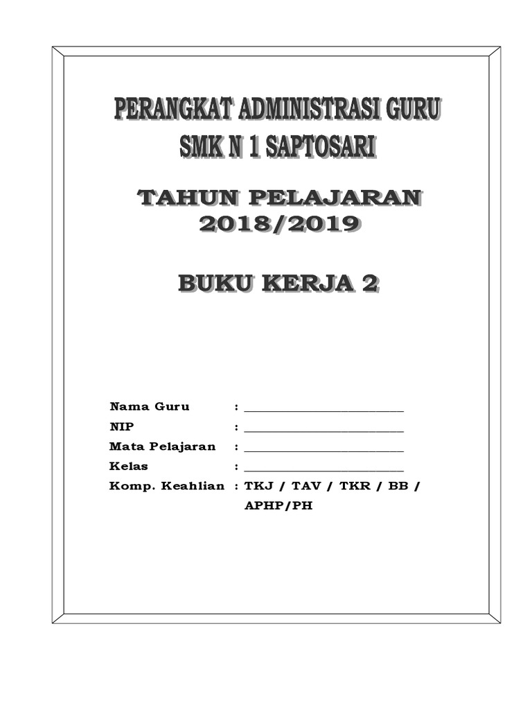 Contoh Cover Admin | PDF