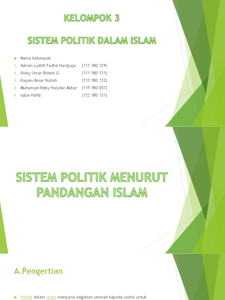 Tujuan Politik Menurut Islam | PDF | Karier & Perkembangan