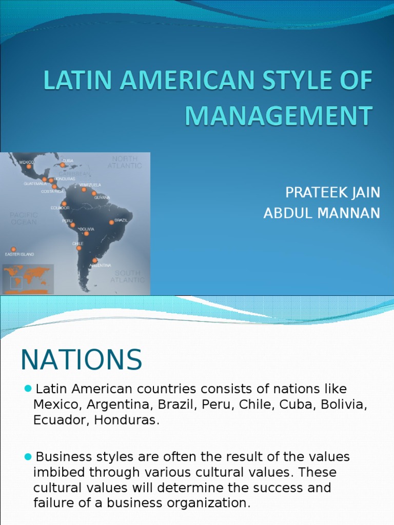 Latin American Style of Management | PDF | Value (Ethics) | Latin America