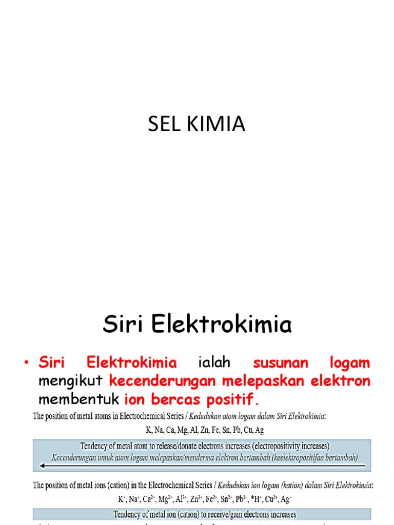 Sel Kimia | PDF