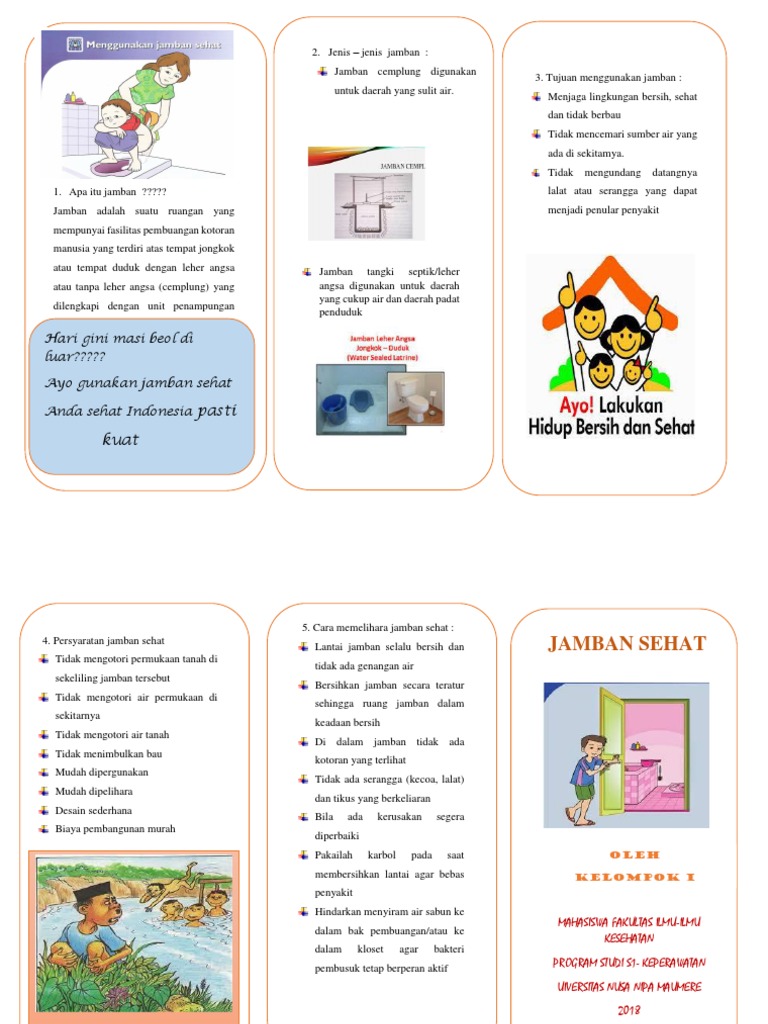 Leaflet Jamban Sehat | PDF