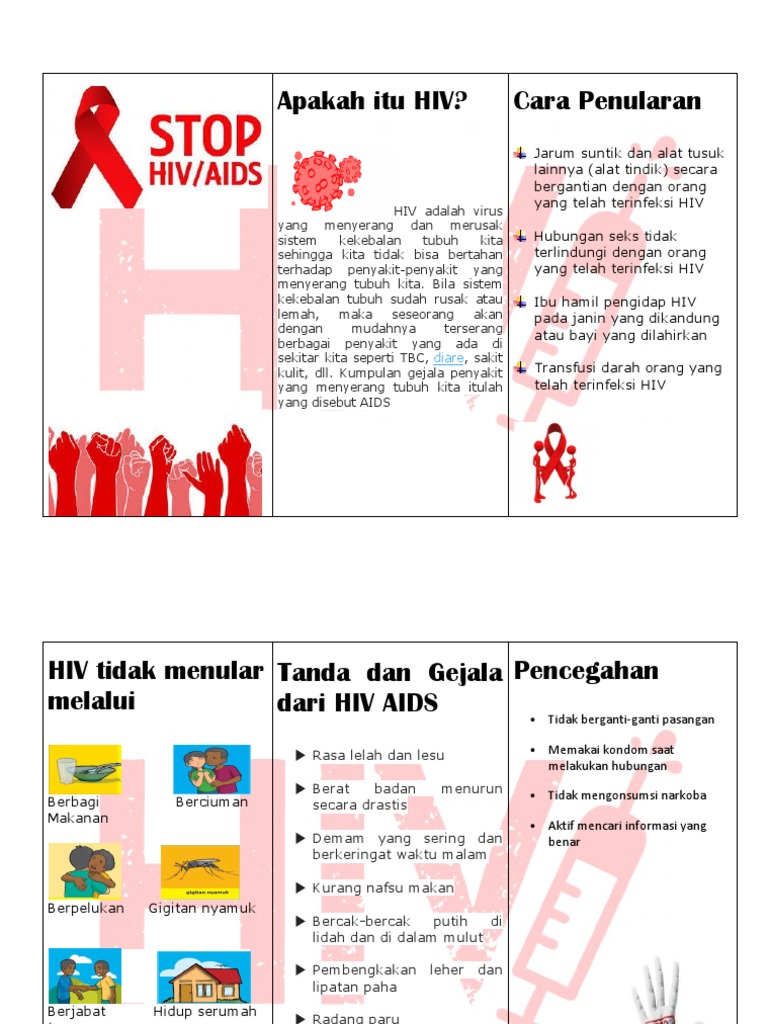 Leaflet Hiv | PDF