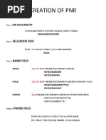 Create A PNR in Amadeus | PDF | Airlines